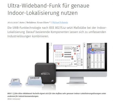 Ultra-wideband technology for precise indoor location [GER] - INTRANAV